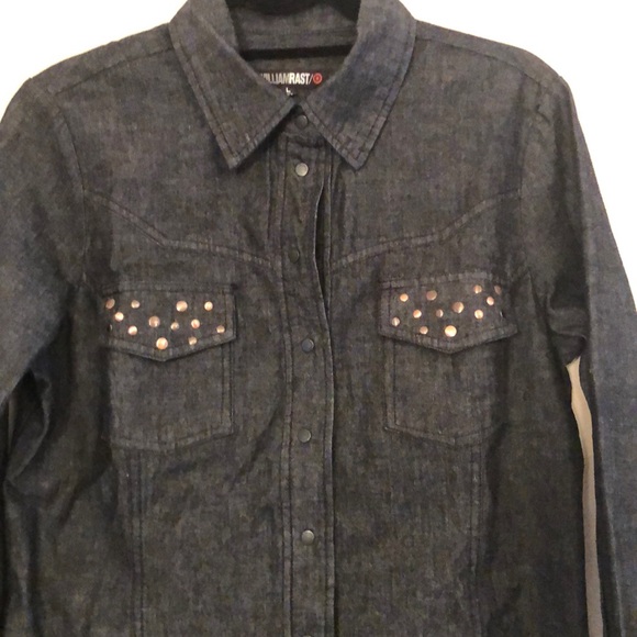 William Rast | Tops | William Rast Blue Denim Shirt | Poshmark